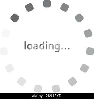 Circle scale download status, download progress on white background ...