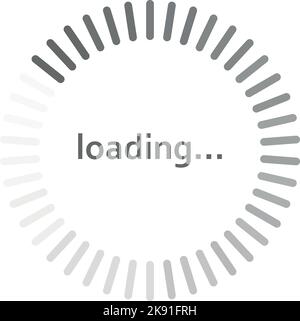 Circle scale download status, download progress on white background ...