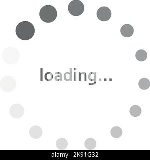 Circle scale download status, download progress on white background ...