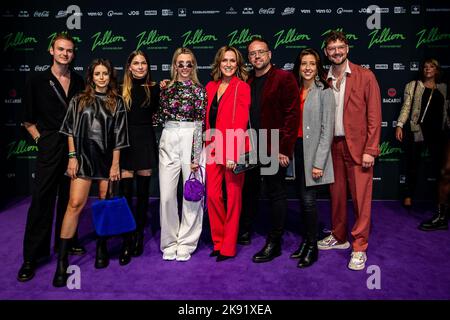 Antwerp, Belgium, 25 October 2022. actress Barbara Sarafian and actress ...