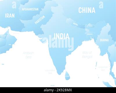 Asia detailed political map with lables Stock Vector Image & Art - Alamy