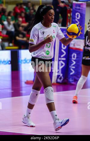 Loveth Omoruyi #15 of UYBA Unet E-Work Busto Arsizio during the Trofeo ...
