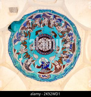 Ceiling painting, City Palace, Udaipur, Rajasthan, Ceiling fresco ...