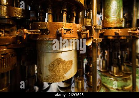 Bullets transported by production line at ammo factory Stock Photo - Alamy