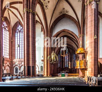 WETZLAR, GERMANY - JULY 3, 2014: beautiful ceiling and hall in the dome ...