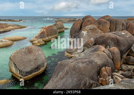 Elephant Rocks, William Bay NP, near Denmark, WA Australia Stock Photo ...