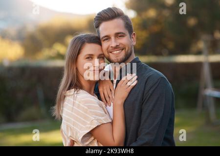 Being in love is the best feeling in the world. an affectionate young ...