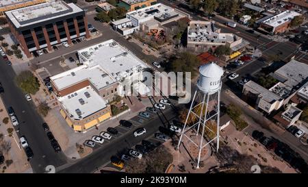 Aerial view of historic downtown Gilbert, Arizona, USA Stock Photo - Alamy