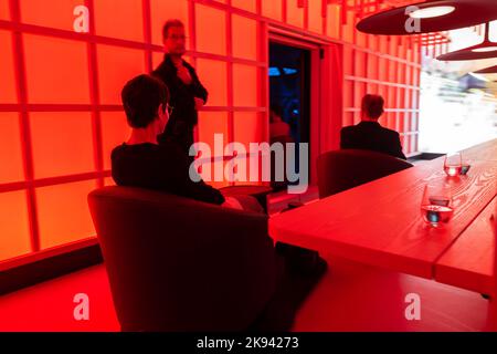 Rust, Germany. 17th Oct, 2022. The logo of "Eatrenalin" shines on the ...