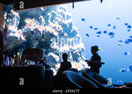 Rust, Germany. 17th Oct, 2022. The logo of "Eatrenalin" shines on the ...