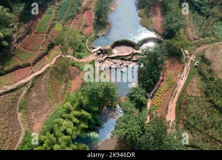 The Black Dragon Valley Scenic Area is located at the junction of ...