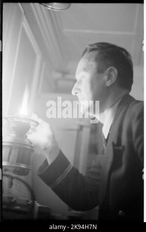 Naval captain on board ferry Stock Photo - Alamy