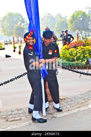 NEW DELHI, INDIA - NOVEMBER 18: New Devi E-buses parked at new Azadpur ...