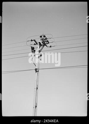 Detail, contact line post Stock Photo - Alamy