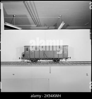 Model of closed freight wagon State Railways, SJ G 41897 Stock Photo ...