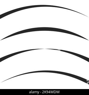 Swoosh curve line arc smooth bend stripe swoosh logo element Stock ...