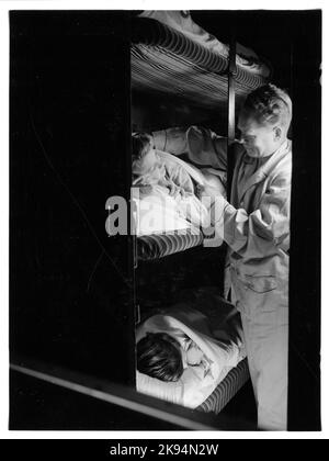 Traveling with 3rd grade sleeping compartment. State Railways, SJ Abo2c ...