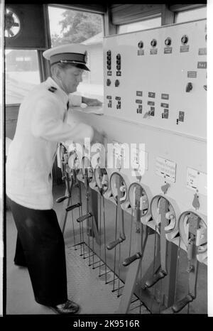 Personnel in action at switchgear Stock Photo - Alamy