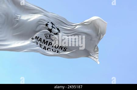Champions League UEFA logo flag symbol icon Stock Photo - Alamy
