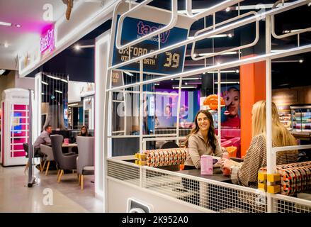 EDITORIAL USE ONLY General views at Tasty by Greggs, the new Greggs ...