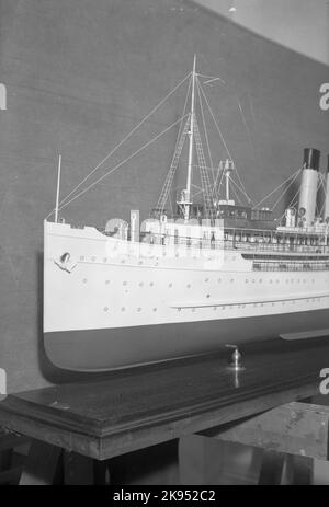 Model of the Gustaf V train ferry; Railway Museum Stock Photo - Alamy