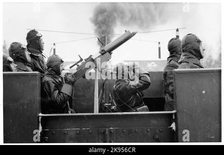 Armor train 2 Boden at the national border. The State Railways, SJ J ...