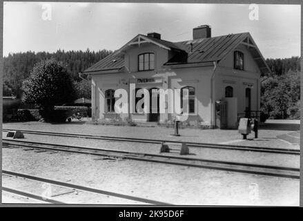 Overum station in 1953 Stock Photo - Alamy