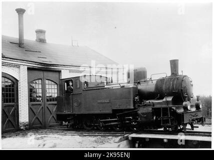 Sävsnäs Railway, SVJ Lok 7, "Knut Falk" abolished in 1965 Stock Photo ...
