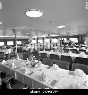 M / S "Trelleborg" dining room Stock Photo - Alamy