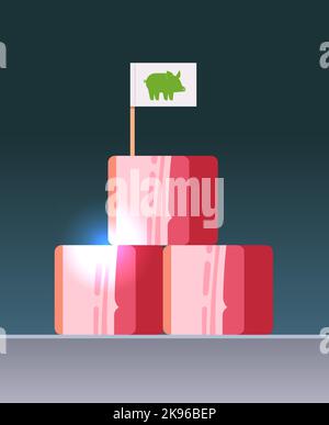 cultured raw red meat bacon made from animal cells artificial lab grown ...