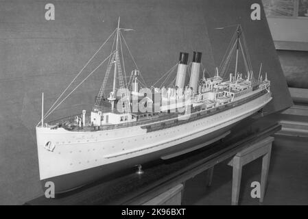 Model of the Gustaf V train ferry; Railway Museum Stock Photo - Alamy