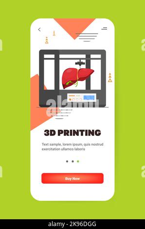 liver model prints on 3d bio printer medical printing of human ...