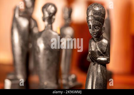 The Nativity Scene with African ebony figurines Stock Photo - Alamy