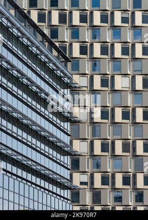 Tech Gate and District Living, Vienna Donau City, Wien, Austria Stock ...