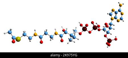3D image of Propionic acid skeletal formula - molecular chemical ...