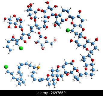 3D image of Prymnesin-2 skeletal formula - molecular chemical structure ...