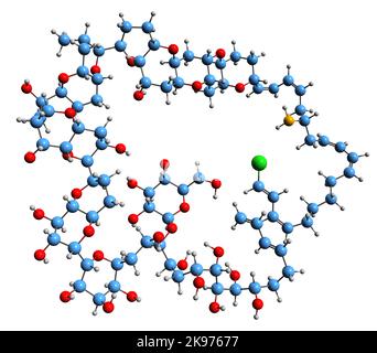 3D image of Prymnesin-2 skeletal formula - molecular chemical structure ...