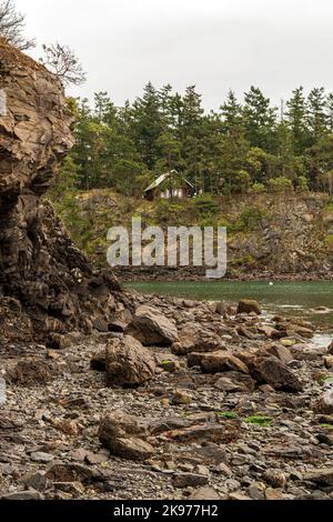 Clouds above Puget Sound San Juan Island Washington Stock Photo - Alamy