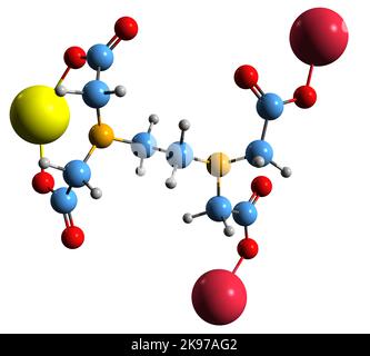 3D image of Dimercaprol skeletal formula - molecular chemical structure ...
