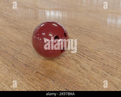 A 3d Rendered image of a Bowling ball in purple Stock Photo - Alamy