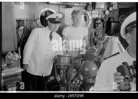 Command bridge on train ferry Stock Photo - Alamy