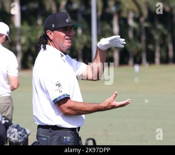 DORAL, FLORIDA - OCTOBER 26: Pat Perez of Aces during a practice round ...