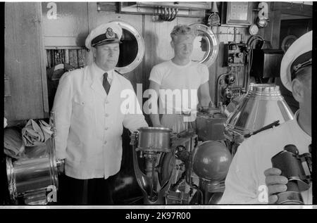 Command bridge on train ferry Stock Photo - Alamy