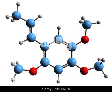 3D image of Ergosterol skeletal formula - molecular chemical structure ...