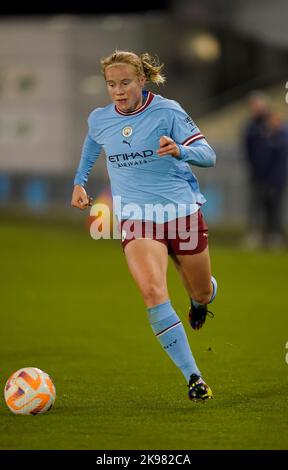 Julie Blakstad of Manchester City in action during the Women's FA Cup ...