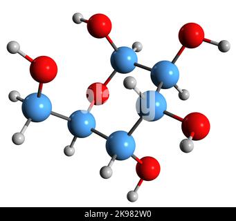 Methanol, ball and stick molecular model. This chemical is the simplest ...