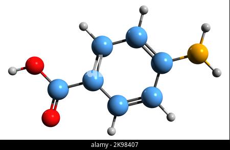 3D image of Terephthalic acid skeletal formula - molecular chemical ...