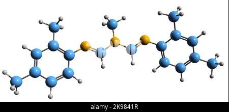 3D image of Octopamine skeletal formula - molecular chemical structure ...