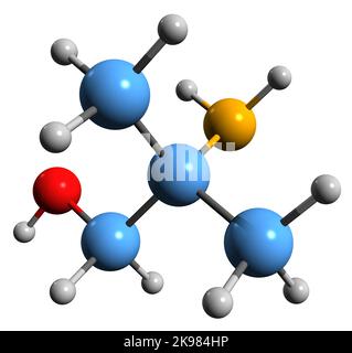 3D image of АМРd buffer skeletal formula - molecular chemical structure ...