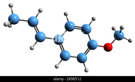 3D image of Camphor skeletal formula - molecular chemical structure of ...